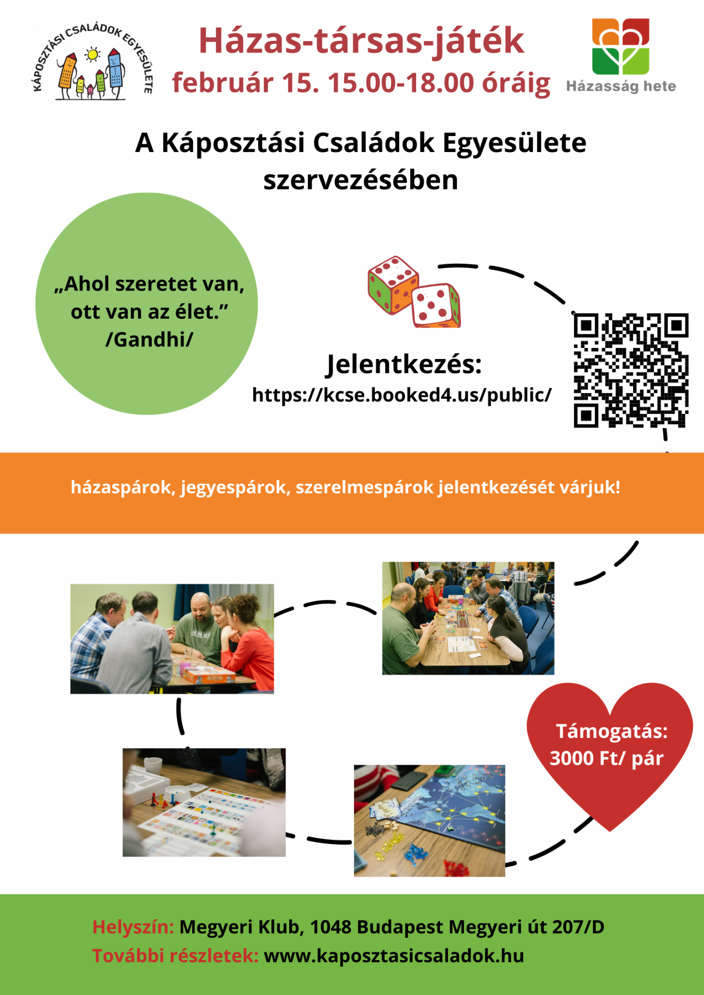 Házas-társas-játék Társasjáték délután - Házasság hete - Az ...